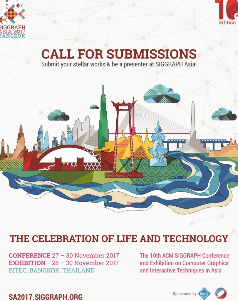 The First Time SIGGRAPH Asia will be Hosted in Thailand, 2017! – Society for Animation Studies